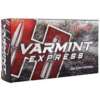 Hornady Varmint Express 223 Rem 55Gr V-MAX Brass Rifle Ammunition ...